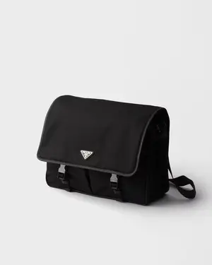 Prada Triangle-logo Buckled Shoulder Bag