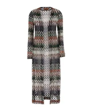Missoni Long Zigzag Knit Cardigan