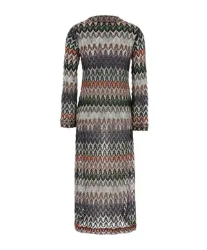 Missoni Long Zigzag Knit Cardigan