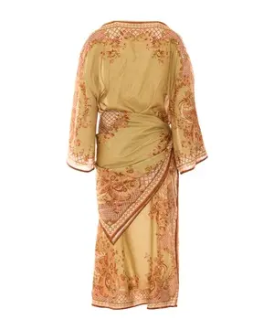 Zimmermann Aster Paisley Midi Dress - Nude