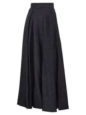 Max Mara Pleated Midi Skirt - Black