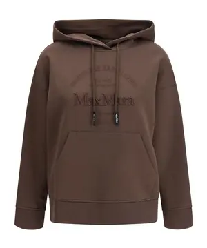Max Mara Logo Embroidered Drawstring Hoodie