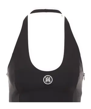 Amiri Sleeveless Vest With Zipper Closure And Logo