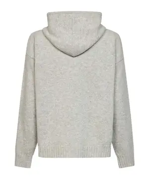 MAISON MARGIELA Embroidered Logo Knitted Hoodie
