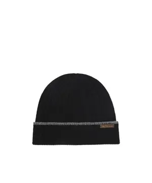 Kiton Knitted Brimless Hat - Black Grey