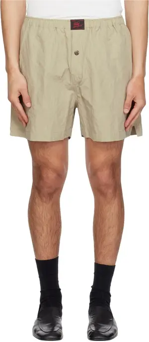 WILLY CHAVARRIA Elastic Waist Boxer Shorts With Logo Patch