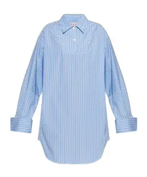 Marni Striped Buttoned Shirt Dress