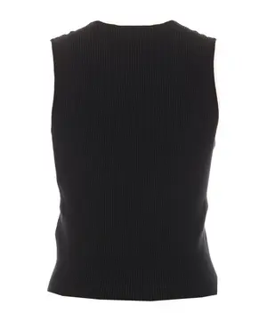 Amiri Sleeveless Ribbed Knit Vest