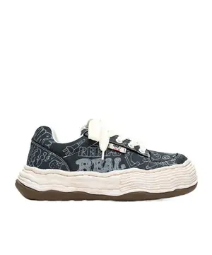 Mihara Yasuhiro Oliver Og Graffiti Print Lace-up Low Top Sneakers