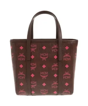 Mcm Toni Double Handle Shoulder Bag - Red