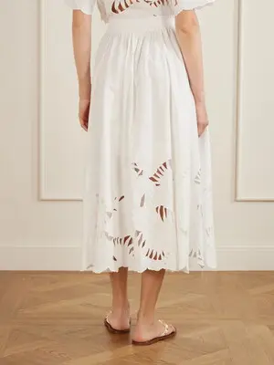Zimmermann Mahon Cut-out Detailed Midi Skirt
