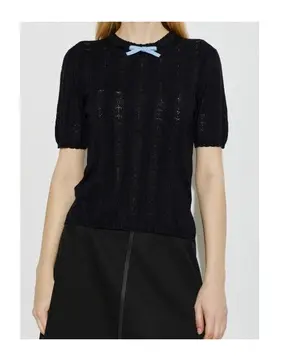 Marni Bow Embellished Knitted Jumper