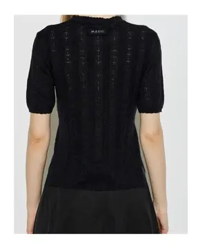 Marni Bow Embellished Knitted Jumper