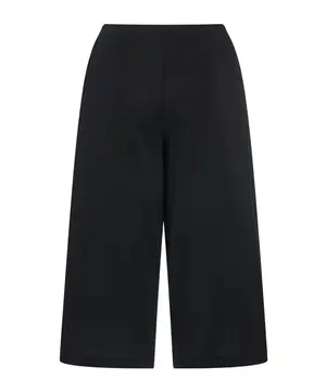THE ROW Ribbed Jersey Mid-calf Wide Leg Pull-on Pants