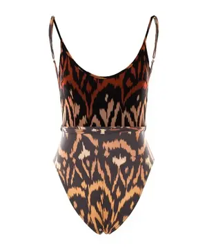 Zimmermann Aster Belted One-piece Swimsuit