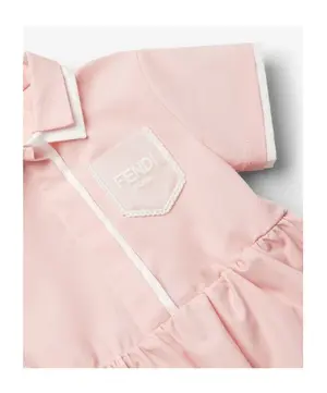 Fendi Baby Balloon Dress With Contrasting Trim
