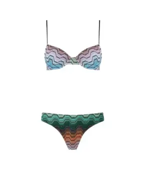 Missoni Zigzag-knit Two-piece Bikini - Multicolor