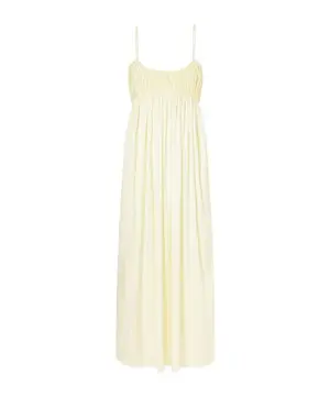 Tove Spaghetti Strap Pleated Maxi Dress