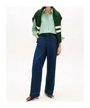 Tommy Hilfiger Striped Logo Embroidered Shirt