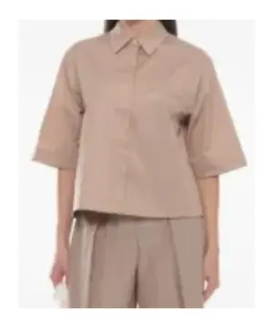 Peserico Boxy Short-sleeve Shirt With Chest Pocket