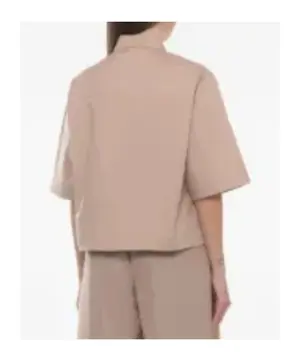 Peserico Boxy Short-sleeve Shirt With Chest Pocket