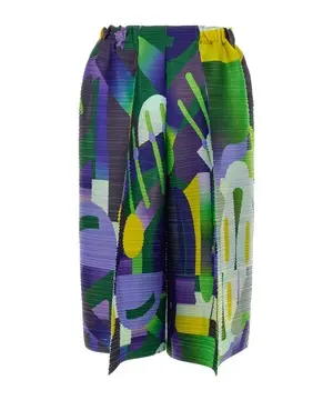 PLEATS PLEASE BY ISSEY MIYAKE Printed Pleated Shorts