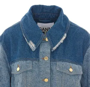 GANNI Patchwork Denim Jacket