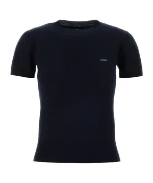A.p.c. Gia Short-sleeve Knitted Top - Black