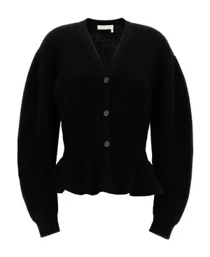 Chloé Ruffled Knit Cardigan