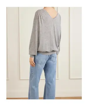 FRAME Long-sleeved V-neck Sweater