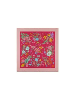 Gucci Floral Printed Square Scarf
