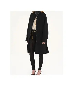 Chloé Wool Coat With Laced Collar