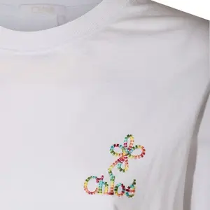 Chloé Logo Embroidered Crewneck T-shirt
