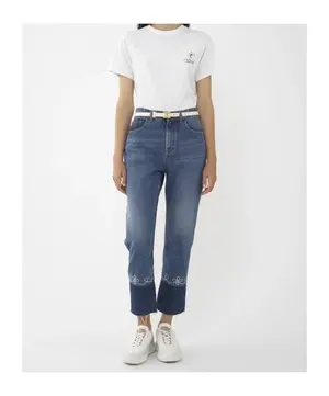 Chloé Logo Embroidered Crewneck T-shirt