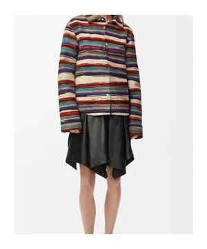 Loewe Belted Cargo Leather Mini Skirt