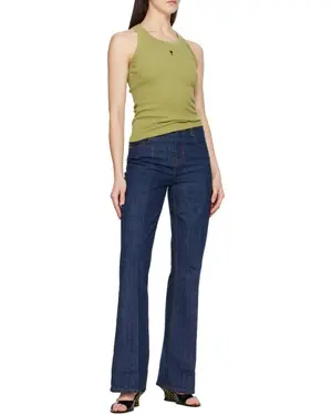 AMI Paris De Coeur Ribbed Tank Top