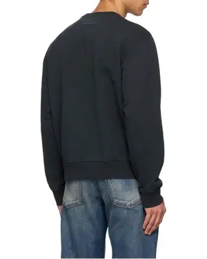 MAISON MARGIELA Logo Patch Crewneck Sweatshirt