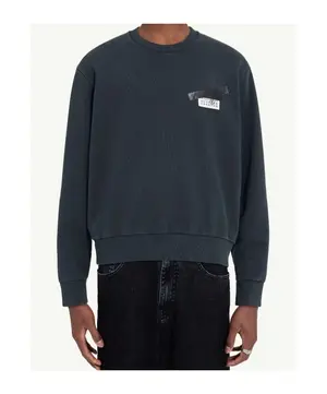 MAISON MARGIELA Logo Patch Crewneck Sweatshirt