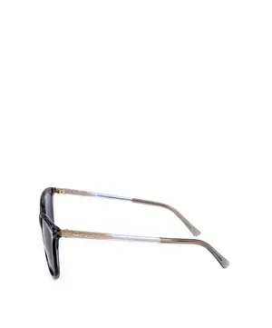 JIMMY CHOO Full Frame Sunglasses With Temple Logos - Blue