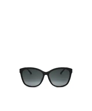 JIMMY CHOO Lidie Cat-eye Frame Sunglasses - Black