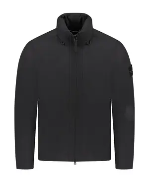 Stone Island High Neck Logo Patch Jacket