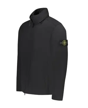 Stone Island High Neck Logo Patch Jacket