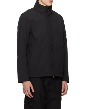 Stone Island High Neck Logo Patch Jacket