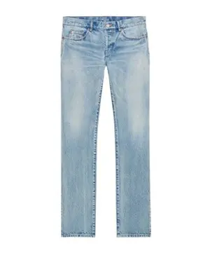Saint Laurent Logo Patch Low-rise Jeans