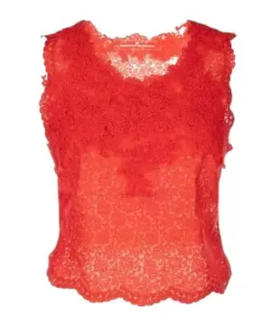 Ermanno Scervino Embroidered Lace Vest