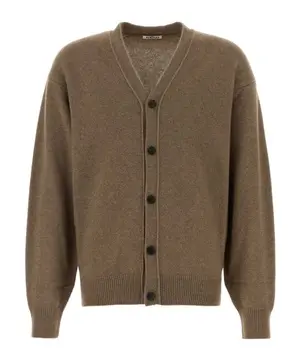Auralee V-neck Knit Cardigan