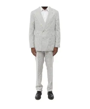Brunello Cucinelli Houndstooth Double-breasted Suit