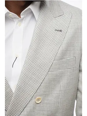 Brunello Cucinelli Houndstooth Double-breasted Suit