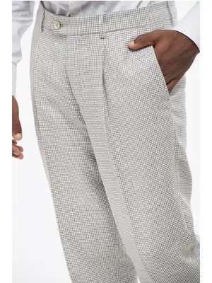 Brunello Cucinelli Houndstooth Double-breasted Suit