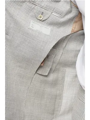 Brunello Cucinelli Houndstooth Double-breasted Suit